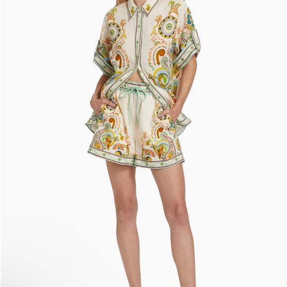 Alemais | Shorts | Almaisplayers Pinball Linen Shorts | Poshmark